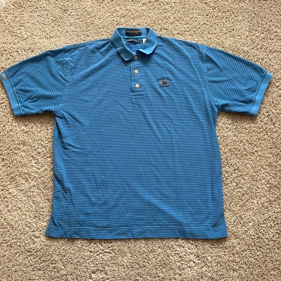 Page & Tuttle | Shirts | 35 Blue Polo With Foxboro Golf Club Logo ...